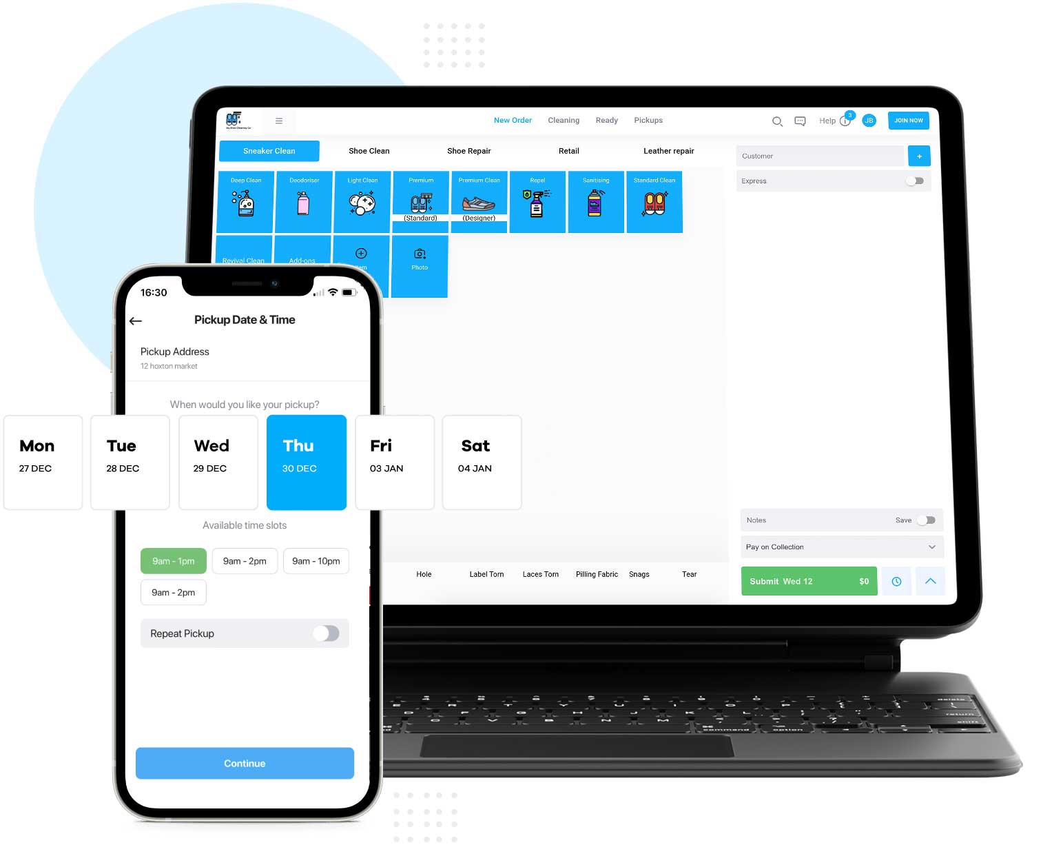 Shoe Cleaning | CleanCloud Points of Sales Software