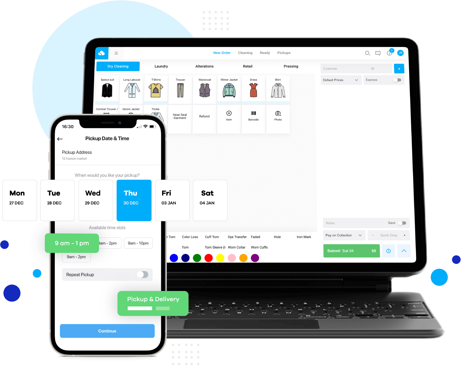 CleanCloud Dry Cleaning Software / Laundry Point of Sale